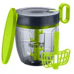 Buy Home Puff 1000ml Fruit and Vegetable chopper cutter, 5 Stainless ...