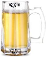 Buy Verma Glass Attractive Beer Mug, 380 Ml (Pack of 2) Online at Best ...