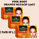 Buy Pink Root Men and Women Orange Bleach Cream - 50gm (Pack of 3 ...
