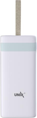 Buy Unix 20000 mAh Power Bank (Fast Charging) (White, Lithium Polymer ...