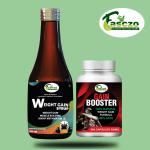 Buy Inlazer Booster Weight Gain Capsule [30] & Weight Gain Syrup Combo /Mass, Bulk Gainer Whey ...