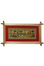 Buy Village Kraft Patachitra Lord Krishna with Brother Travelling in a ...