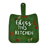 Buy VARUNAVI Kitchen Quote Bless This Kitchen Handpainted Wood Wall ...