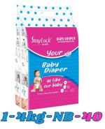 Buy STAY LOCK Baby Diaper-New Born (40pcs) (1-4 kg) Online at Best ...