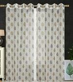 Buy Skirmish Polyester Tree Print Net Curtains for Window Pack of 2 ...