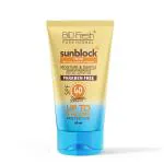 Buy BioFresh SunBlock Cream SPF-40 for Men & Women Water Resistant ...