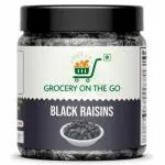 Buy SUN NUTRITION Premium Afghani Seedless Black Raisins 500GM | Kali ...