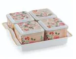 Buy MOLTRES - Florence 4 Floral Printed Dry Fruit Container Set (4 Air ...
