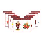Buy Sticker Bazaar 9.8" by 13.7" Pack of 10 Christmas Medium Cutout ...