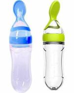Buy BEAUTIQ BABY COLLECTIONS COLLECTIONS Blue and Green Spoon Bottle ...