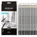 Buy KANBI 24 Drawing Pencils Set, Art Sketching Pencils 14B, 12B, 10B, 9B, 8B, 7B, 6B, 5B, 4B ...