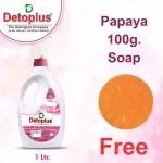 Buy DETOPLUS Premium Power Plus Liquid Detergent (1L) And Papaya Soap ...