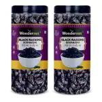Buy Wondernut Natural Black Raisins 500gm (250gm Pack of 2) Online at ...