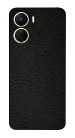Buy AsSkin VIVO Y16 Black Leather Wrap Sticker Mobile Skin Online at ...