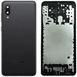 Buy Imbi Samsung Galaxy A02 Black Plastic Replacement Housing Full Body With Middle Frame And ...