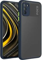 Buy mFoniscie Poco M3 Blue Plastic, Rubber Mobile Back Cover Online at ...