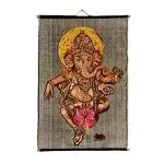 Buy VARUNAVI Hand Woven Vinayaka Lord Ganesha Wall Hanging Tapestry 30 ...