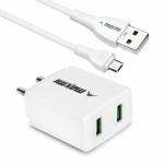 Buy Maxmi Dual Port Chargers With Micro USB Data Cable For Android ...
