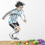 Buy StickMe Multicolor Vinyl Lionel Messi Football Sports Argentina ...