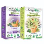 Buy SatyaaVeda Combo of 100% ORGANIC INDIGO & 100% ORGANIC HERBAL HENNA Powder Blended with Amla ...
