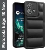 Buy Fashionury Back Cover for Moto Edge 40 Neo 5G (Black, Camera Bump ...