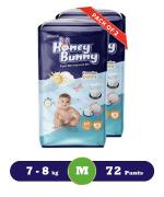 Buy Honey Bunny Medium (M) Size - 36 diapers| Pack of 2 | (7-12 kgs ...