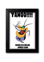 Buy Blue Nexus Oggy and The Cockroaches Wall Poster with Wall Frame ...