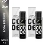 Buy Wild Stone Code Chrome Body Perfume Spray for Men Pack of 2 (120ml ...