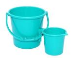 Buy HOMELAZA 2 Pieces Unbreakable Plastic Bathroom Bucket with Mug Set ...
