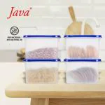 Buy JAVA - 1000 ml Plastic Grocery Container (Pack of 4, Blue) Online at Best Prices in India ...