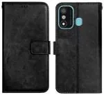 Buy Cowboy Itel A27, A551L Black Artificial Leather, Rubber, Cloth Dual ...