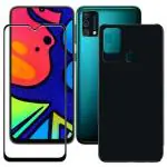 Buy Hobbytronics Samsung Galaxy M31, F41 Black Glass Scratch Resistant ...