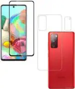 Buy SKY DRAG Samsung Galaxy S20FE 5G Transparent Glass Anti Glare and Scratch Resistant Screen ...