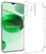 Buy Leyon Transparent Rubber Back Cover For Realme C35 Online at Best ...