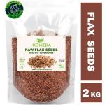 Buy Homeda Organic Flax Seeds (2 Kg / 2000g) for Weight Loss, Hair ...