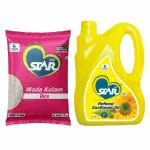 Buy STAR 555 Refined Sunflower Oil 5 Litre with Everyday Full Grain Wada Kolam Rice 5 kg Online ...