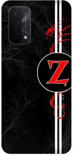 Buy Zepboom Oppo A74 5G, Cph2263 Red Plastic Z Alphabet Printed Dual ...