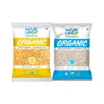 Buy Natureland Organics Urad split Washed dal 500 gm+Arhar dal 500 gm ...