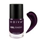Buy ODIVA Gel Finish Nail Polish 11 ML (071 Velvetine (Purple)) Online at Best Prices in India ...