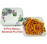 Buy INPRO Melamine Small Snacks Plates: Lightweight Melamine Square 6 ...