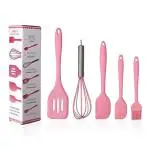Buy Skofri Pink Silicone Spatula Set (Pack Of 5 ) Online at Best Prices ...