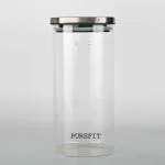 Buy PUREFIT Transparent Glass Multipurpose Square Air Tight Kitchen ...