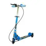 Buy DOMENICO Adjustable Height Foldable Blue 3 Wheel Road Runner ...