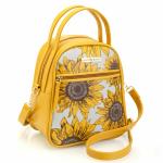 Buy Sacci Mucci Hand painted Women Lunch Bag Mustard Sunflower Online ...