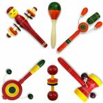 Channapatna Toys Wooden Baby Rattle Toys for Infants, New born Baby (0 ...