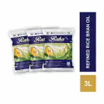 Buy RAHA RICE BRAN OIL 1 LITRE POUCH - (PACK OF 3) Online at Best ...
