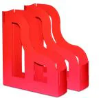 Buy OMEGA 1760 Magazine Rack (Set of 2 Tray ) Red Online at Best Prices ...