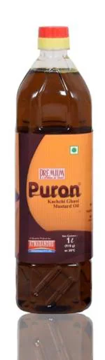 Buy Puron Musturd Oil, 1 L - Pack Of 5 Online at Best Prices in India ...