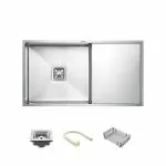 Buy LIPKA Handmade Double Bowl (45" x 20" x 10") Kitchen Sink |1.2 mm Thick 304-Grade Stainless ...