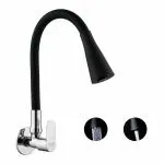 Buy SPAZIO Opal Brass Sink Cock Tap/Sink Faucet with Black 360 Degree ...
